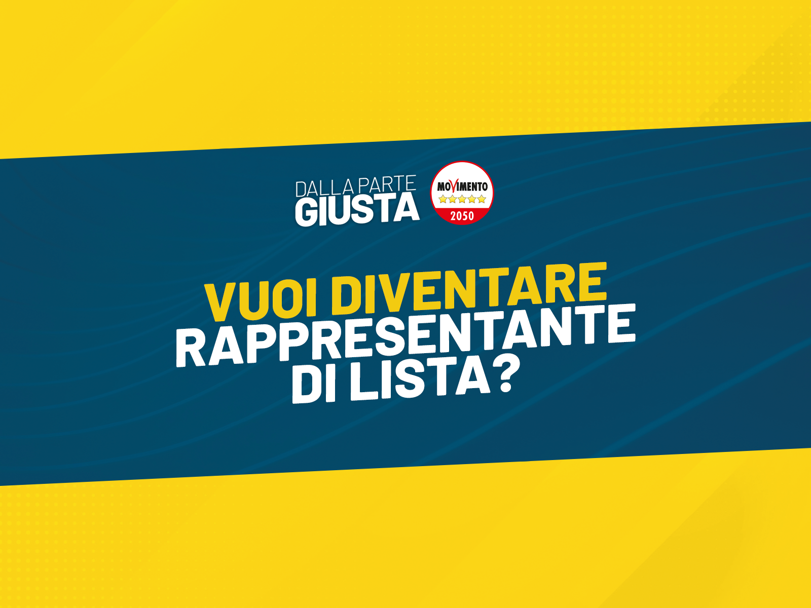 Elezioni 2022 Diventa Rappresentante Di Lista Per Il M5s Movimento